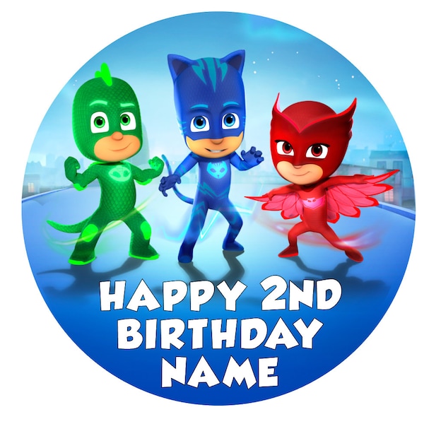 Pj Masks Cake Topper - Etsy Australia