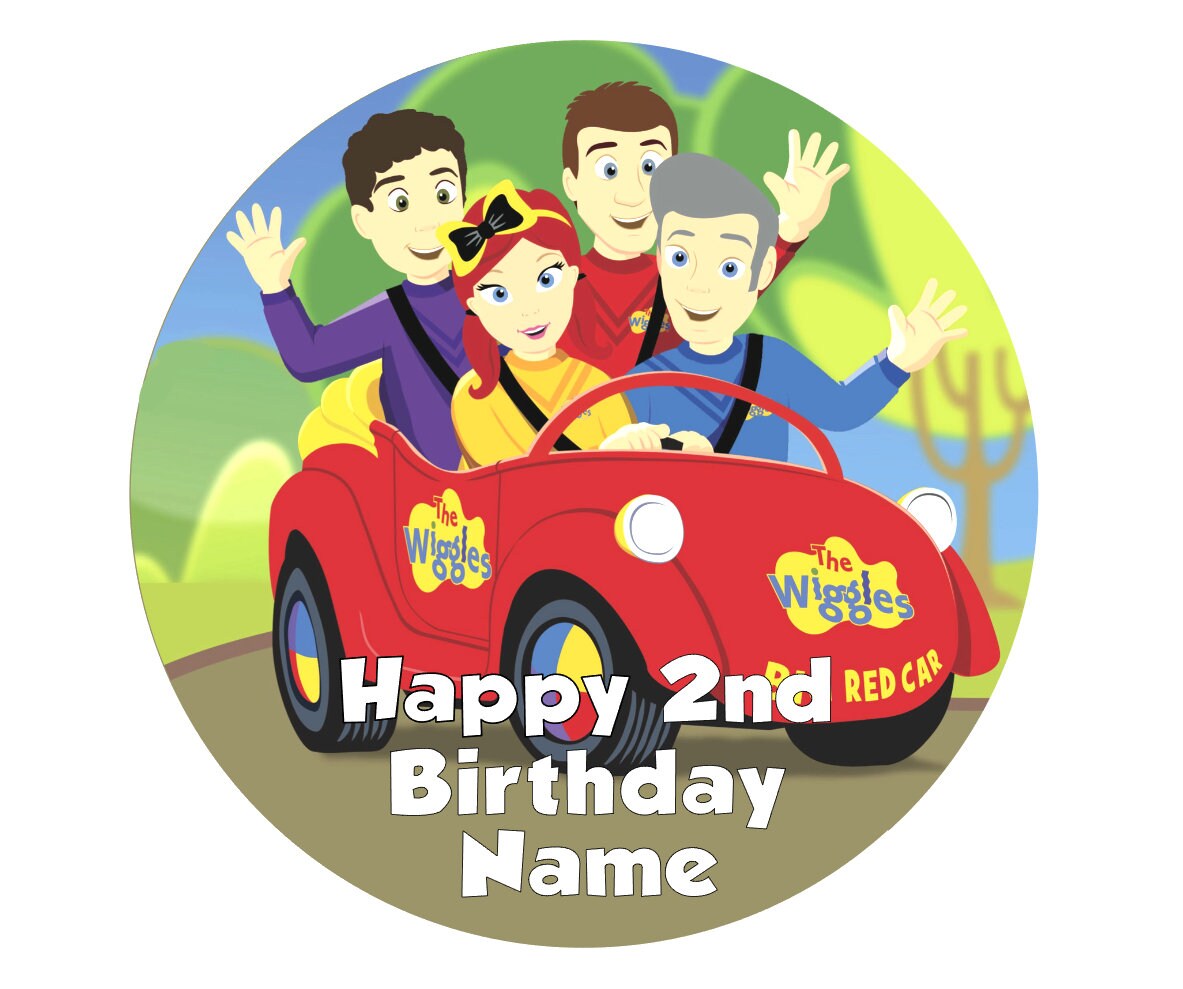 The Wiggles Edible Icing Cake Topper 19cm PRE-CUT - Etsy Australia