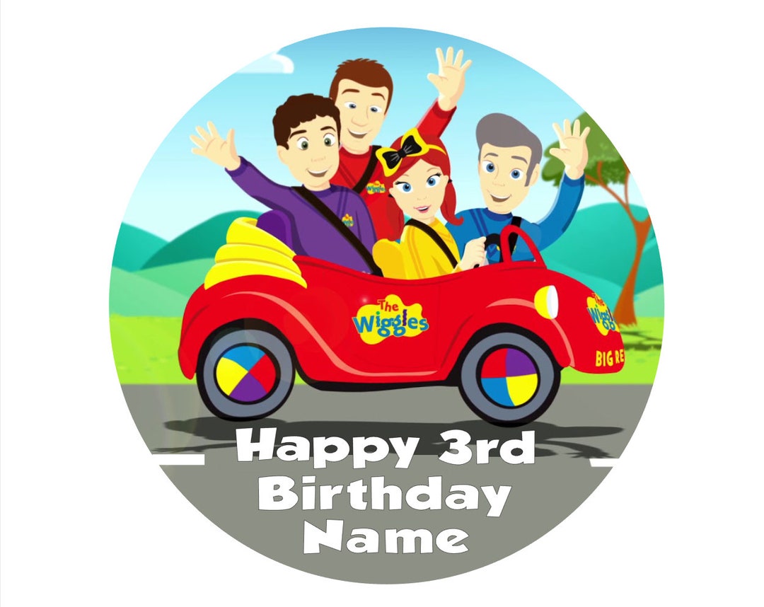 The Wiggles Edible Icing Cake Topper 19cm PRE-CUT - Etsy