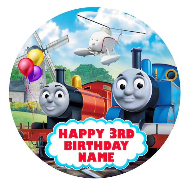 Thomas the Tank Engine Cake Topper - Etsy Australia