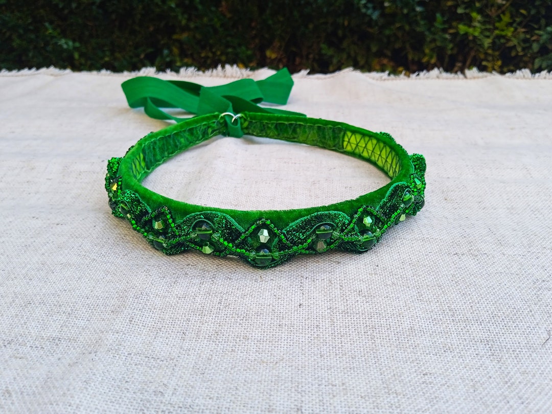 Green Headband Hair Crown Headpiece Gift for Her Daughter Woman Women ...