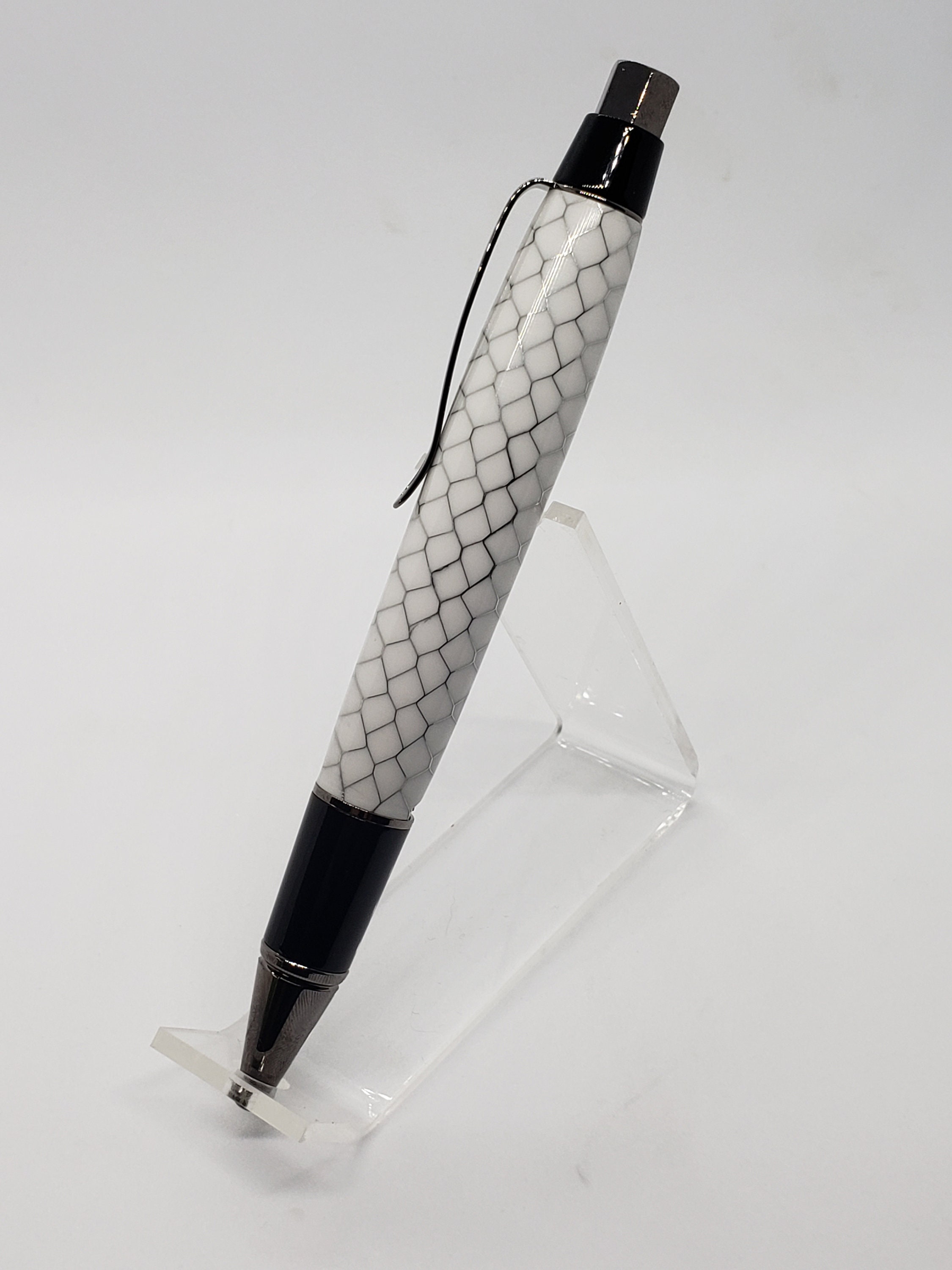 Handcrafted Big Ben Cigar Pen Acrylic and Dyed Maple Burl Perfect Gift ...