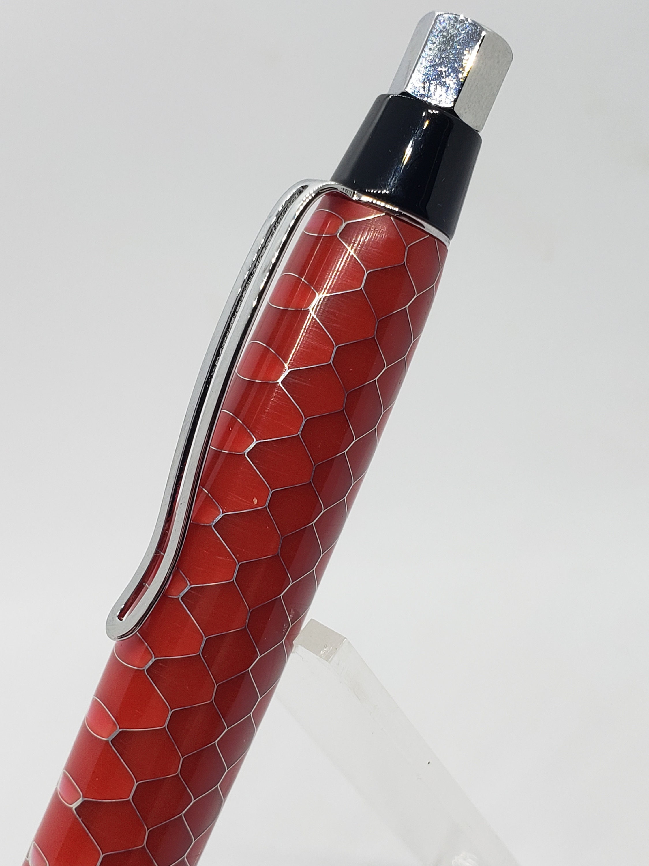 Handcrafted Big Ben Cigar Pen Acrylic and Dyed Maple Burl Perfect Gift ...