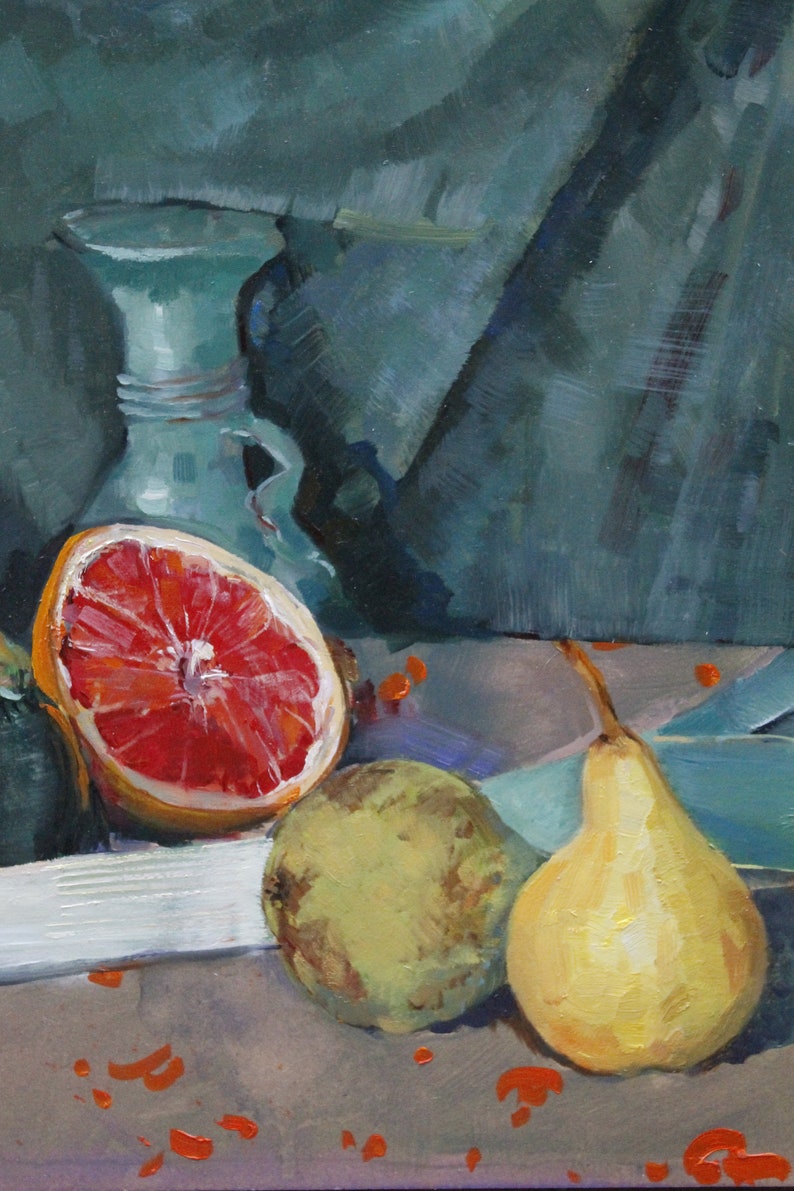 Original Oil Painting, Still Life, Colorful, Nature in Motion, Watching ...