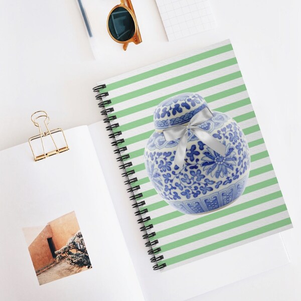 Preppy Notebook - Etsy