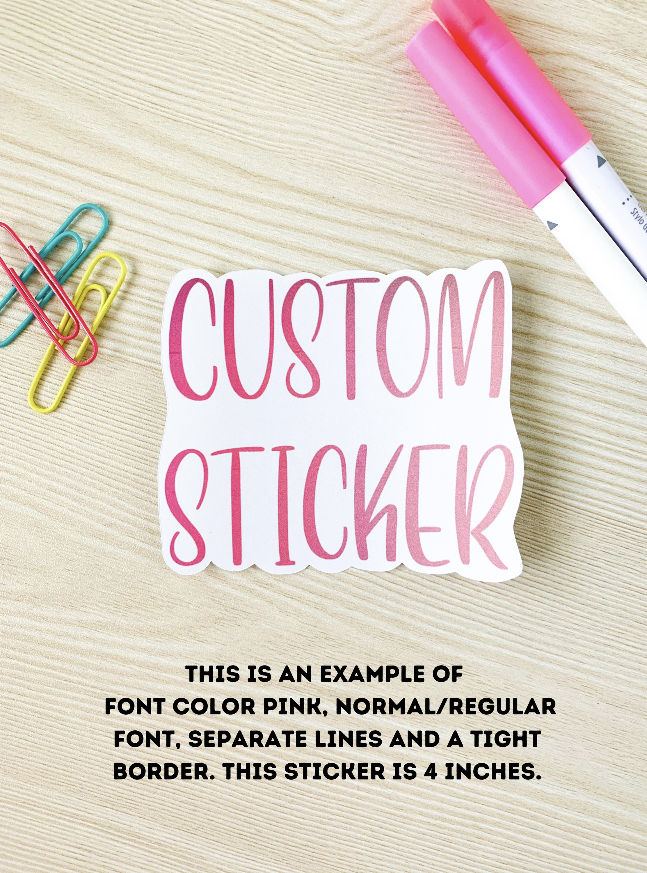 Custom Sticker Personalized Sticker Make Your Own Sticker - Etsy