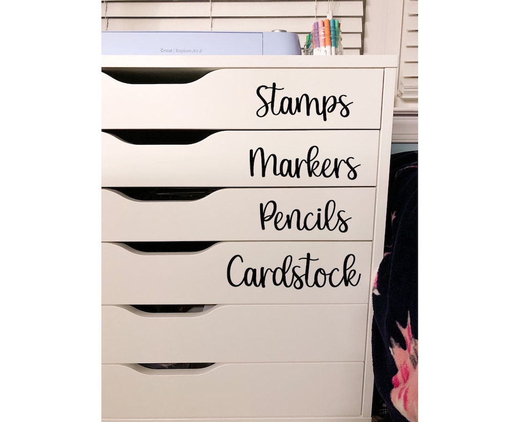 Organization Decals, Storage Drawer Labels, Storage Organization ...