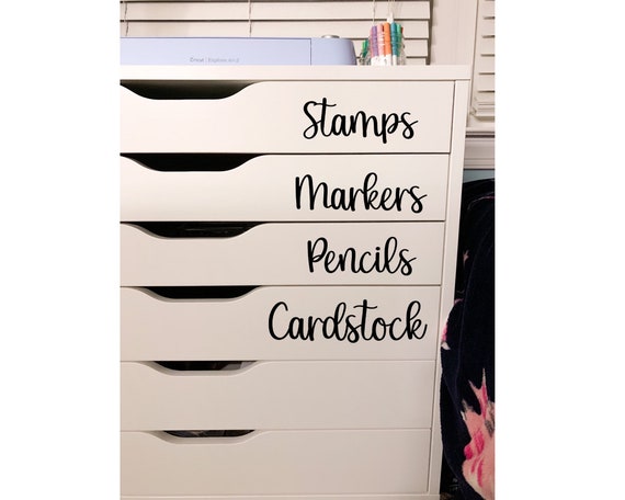 Organization Decals Storage Drawer Labels Storage - Etsy