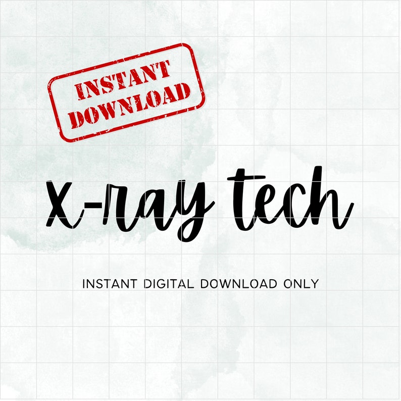 Xray Tech Digital Download Xray Tech SVG Rad Tech SVG - Etsy