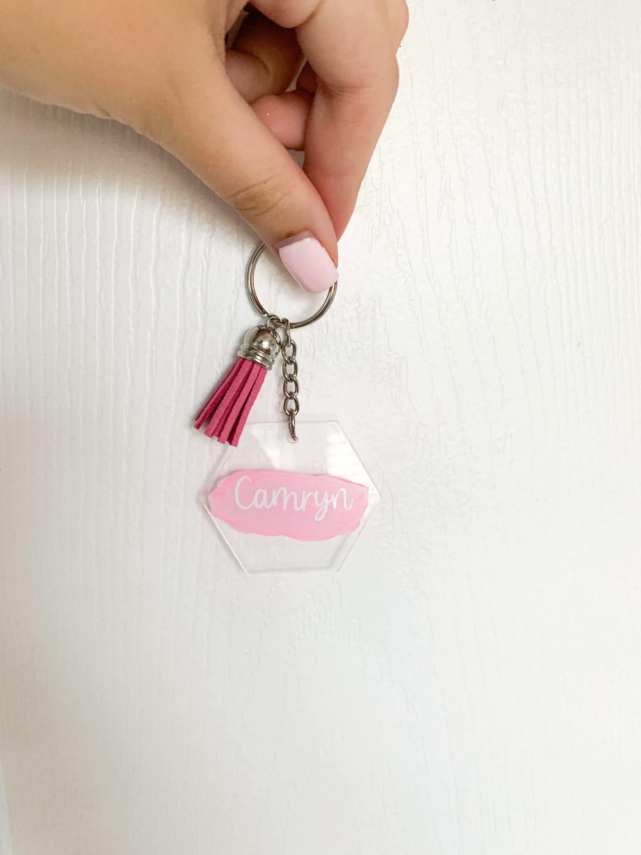 Custom Name Keychain Custom Keychain Colorful Name Keychain | Etsy