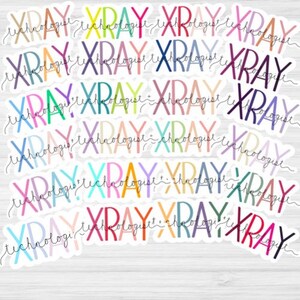 Xray Sticker Xray Tech Sticker Xray Student Xray | Etsy