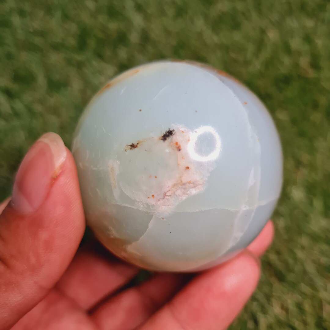 Opal Blue Andean Sphere 200 Grama Opal Minerals From Peru - Etsy