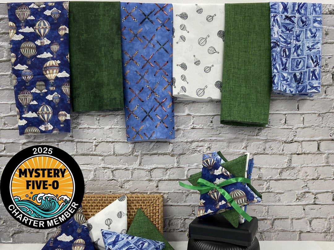 Balloons Dave's Choice | Six Fat Quarter Bundle W/free Mystery Event ...