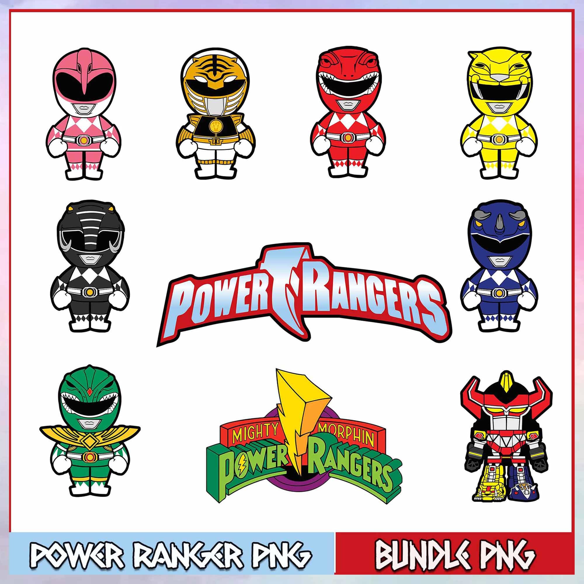 Mega Power Ranger Bundle Png, Hero Svg, Mighty Morphin' Power Rangers ...