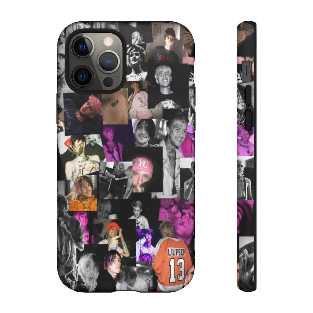 Lil Peep phone case cell merch collage art photo | Etsy
