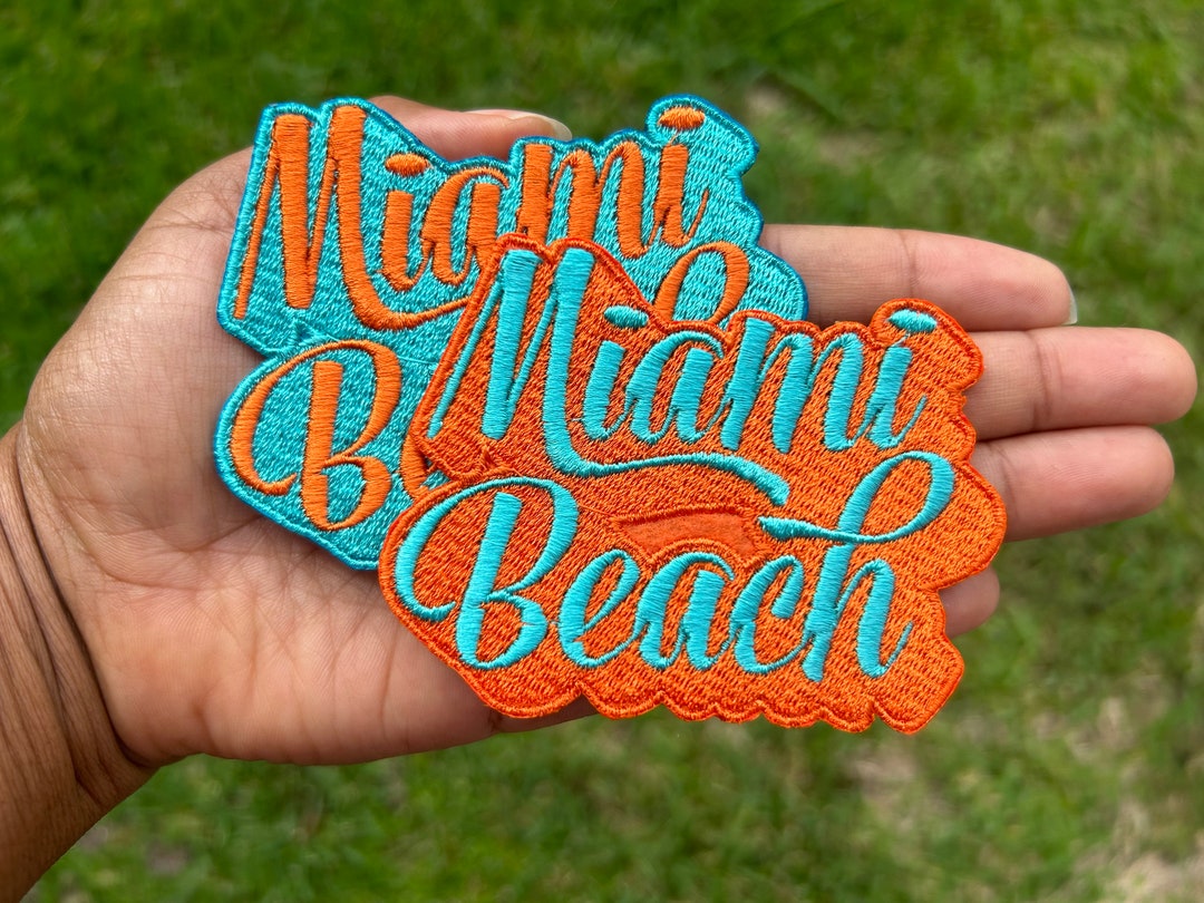 Miami Beach Patch / Custom Colors / Miami Patch - Etsy