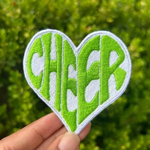 Cheer Patch / Custom Colors / Cheer Heart / Cheer Love / Cheerleader / Cheerleading - Etsy