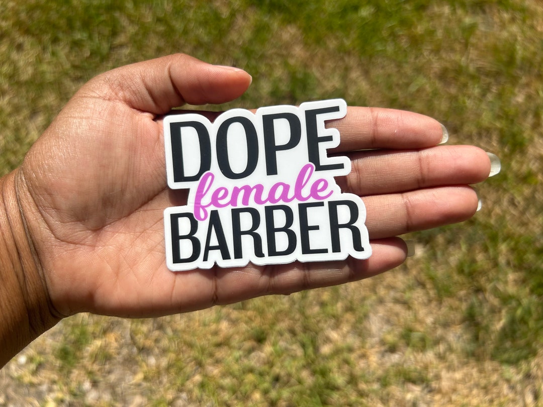 Dope Female Barber Sticker / Barber / Barbershop - Etsy