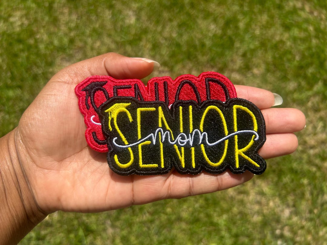 Senior Mom Patch / Custom Colors - Etsy