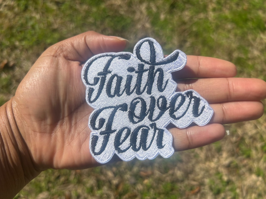 Faith Over Fear Patch / Custom Colors - Etsy