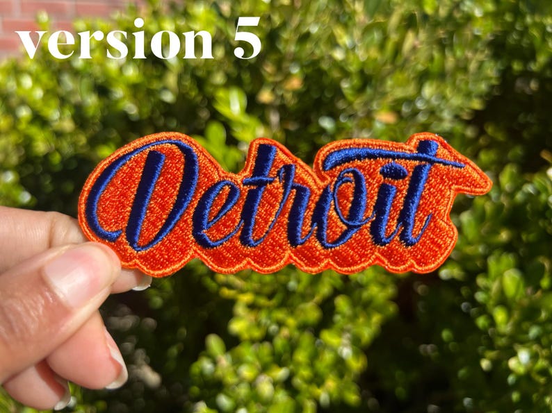 Detroit Patch / Custom Colors - Etsy