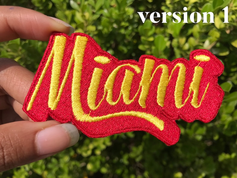 Miami Patch / Custom Colors / Miami Beach Patch - Etsy