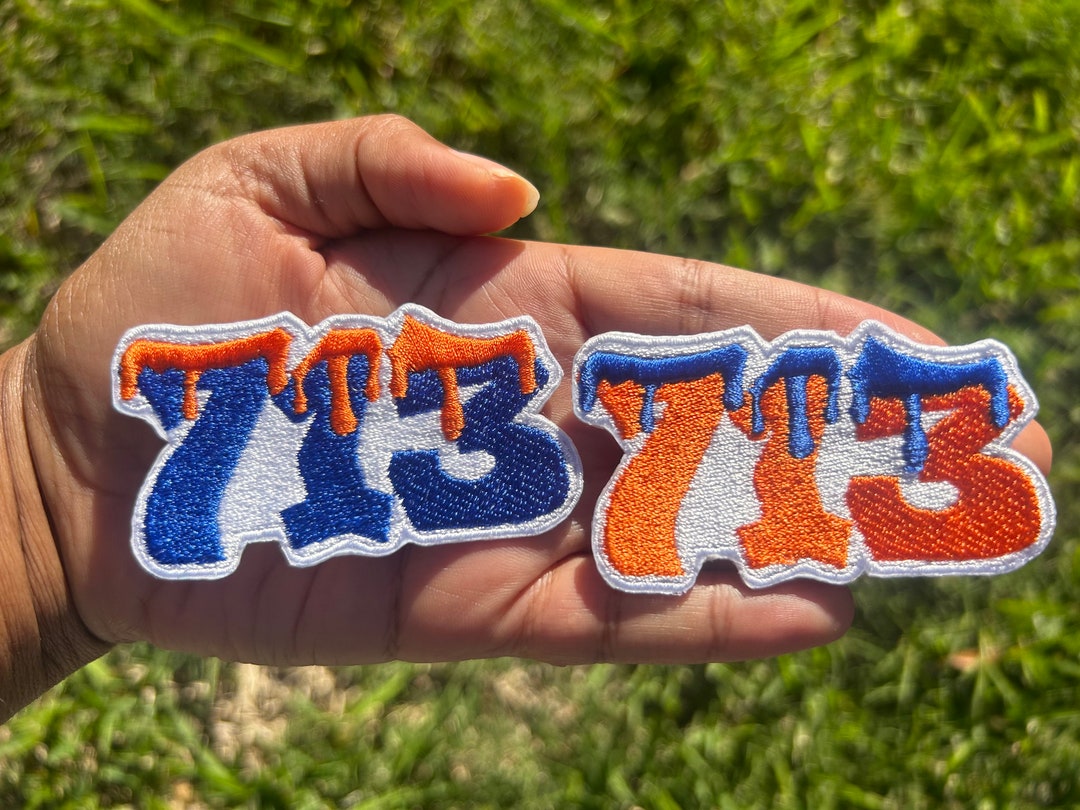 Houston Area Code 713 281 or 832 Patch / Custom Colors - Etsy