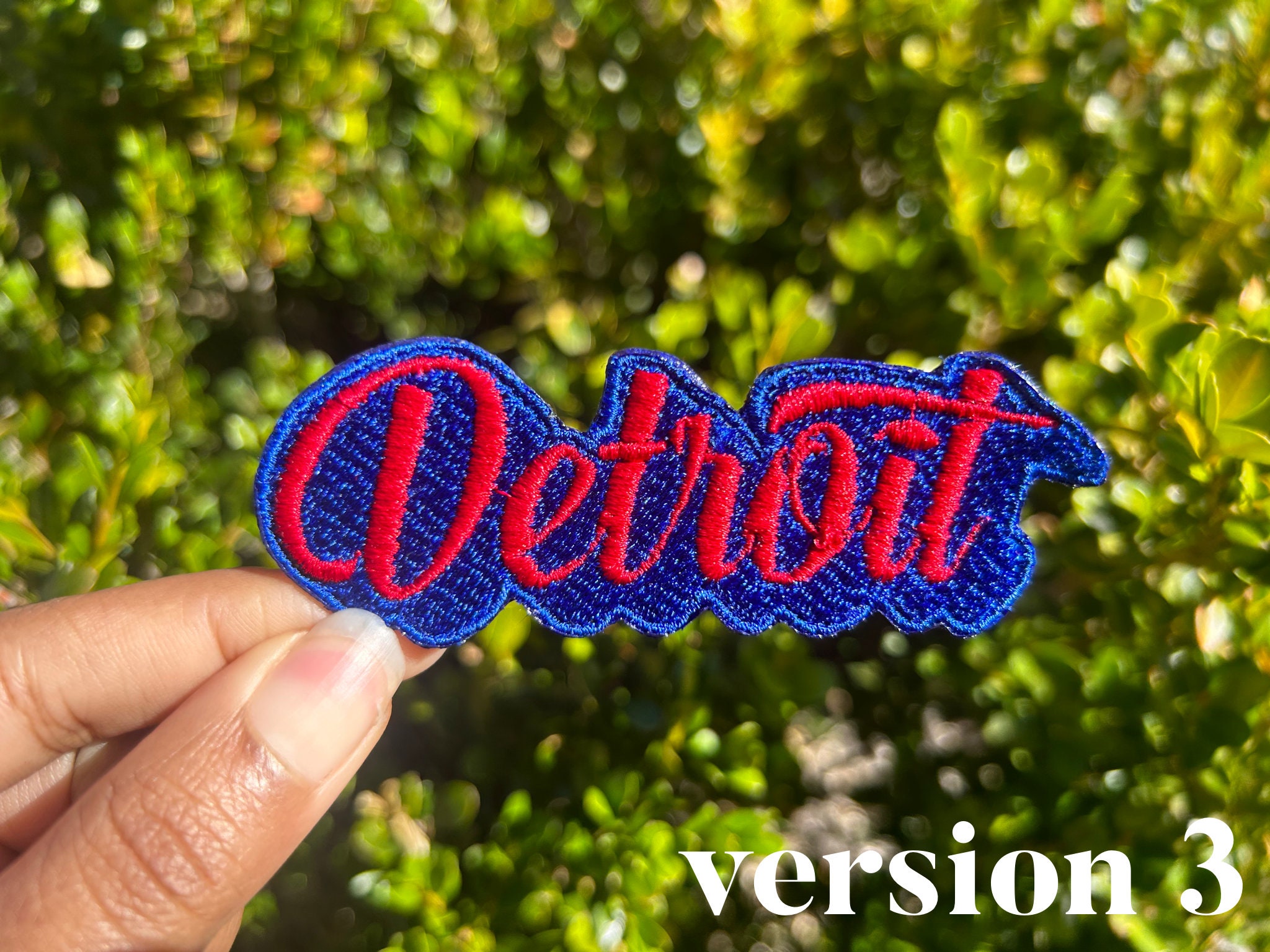 Detroit Patch / Custom Colors - Etsy