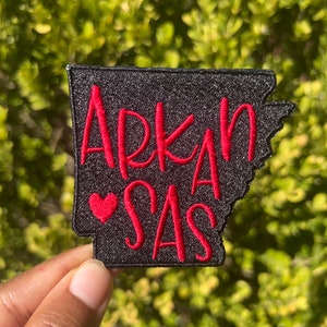 Arkansas Patch / Custom Colors / Arkansas State - Etsy