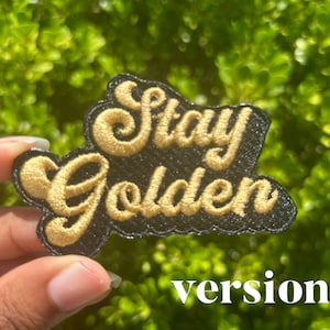 Stay Golden Patch / Custom Colors / Golden Girls / Golden - Etsy