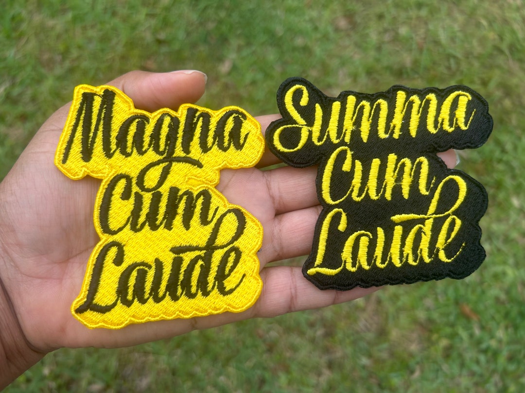 Magna or Summa Cum Laude Patch / Custom Colors - Etsy