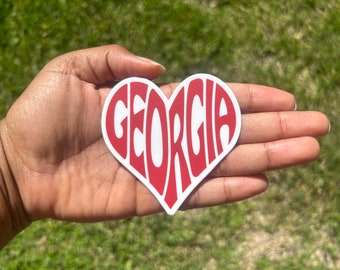 Atlanta GA Skyline Silhouette Sticker, the Big Peach Sticker, the ATL ...