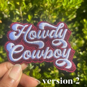 Howdy Cowboy Patch / Custom Colors - Etsy