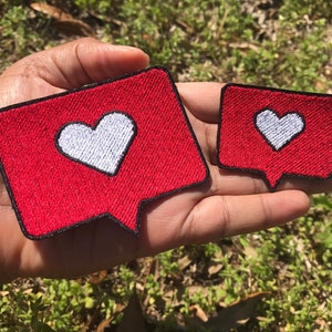 Heart Icon Patch / Custom Colors - Etsy