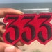 Master Numbers / Angel Numbers / Custom Colors Patch / 111 / 222 / 333 ...