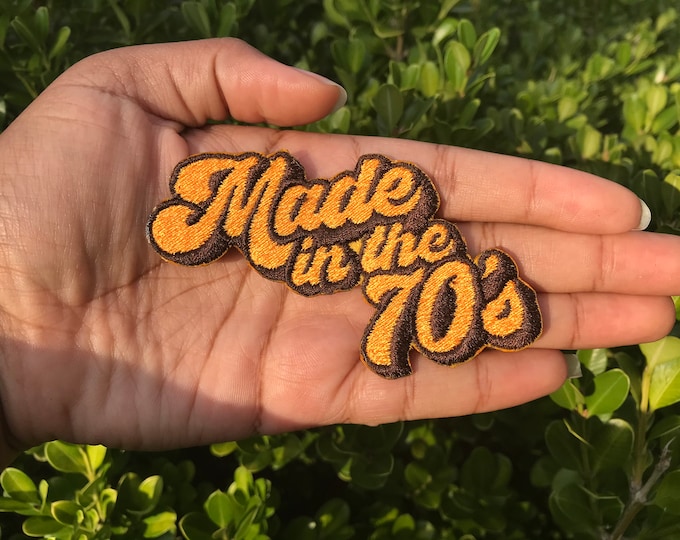 Vintage Iron on 1970's Embroidered Soul Patch no Pun - Etsy