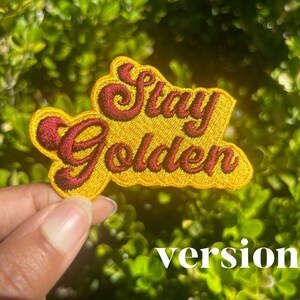 Stay Golden Patch / Custom Colors / Golden Girls / Golden - Etsy