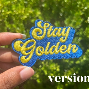 Stay Golden Patch / Custom Colors / Golden Girls / Golden - Etsy