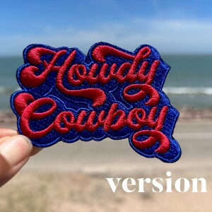 Howdy Cowboy Patch / Custom Colors - Etsy