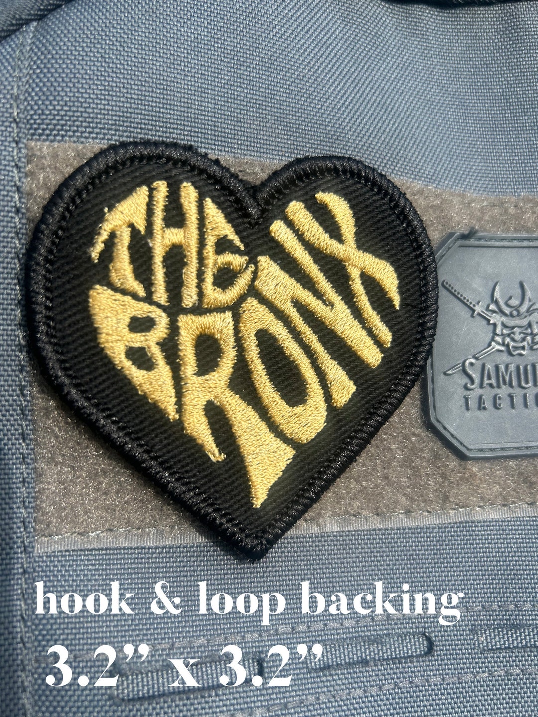 The Bronx Heart Patch / Hook and Loop / New York Borough - Etsy