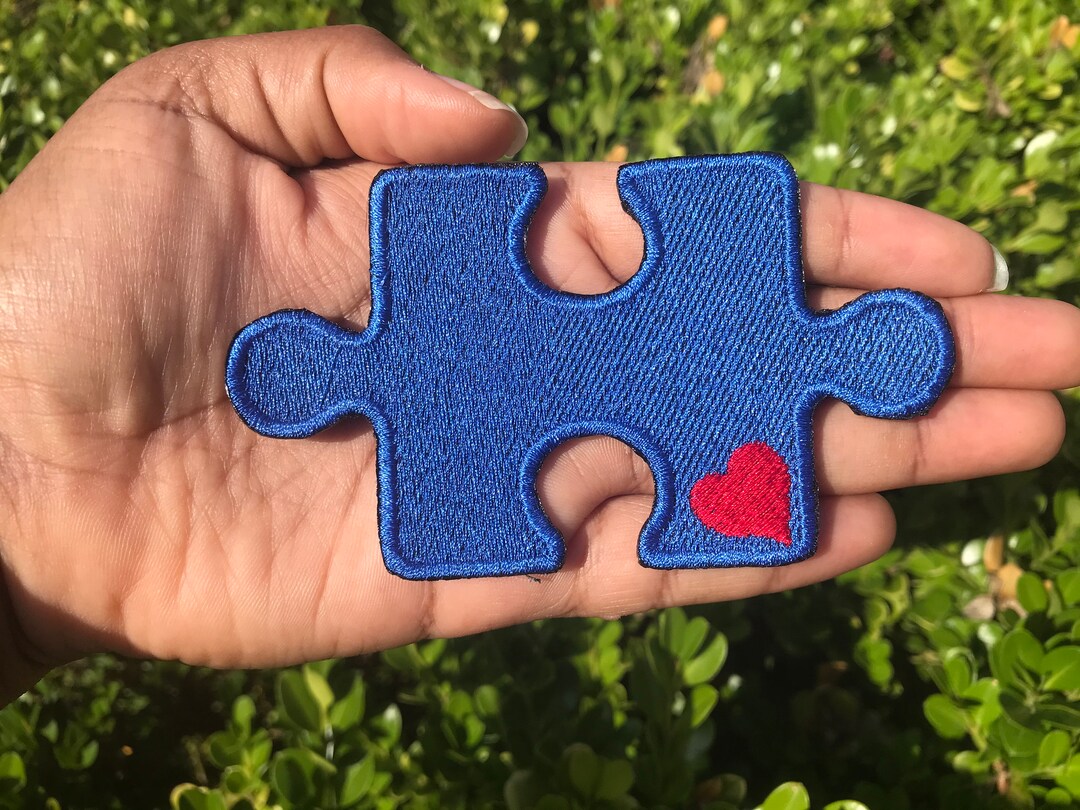 Autism Puzzle Piece Patch / Custom Colors - Etsy