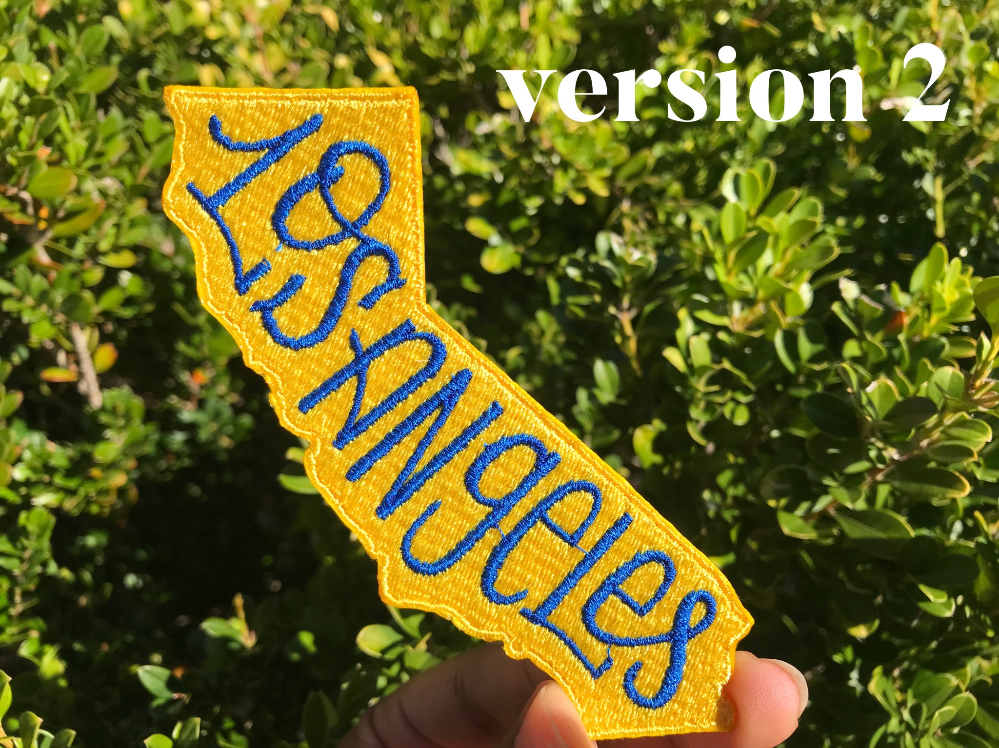 Los Angeles Patch / Custom Colors - Etsy
