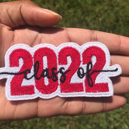 Class of 2022 Graduation Custom Patch Custom Colors Border 4 - Etsy