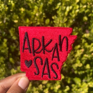 Arkansas Patch / Custom Colors / Arkansas State - Etsy