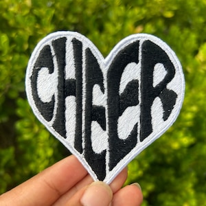 Cheer Patch / Custom Colors / Cheer Heart / Cheer Love / Cheerleader / Cheerleading - Etsy