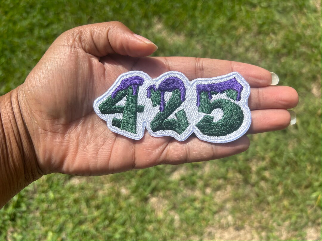425 Area Code Patch / Custom Colors / Washington / Drip - Etsy