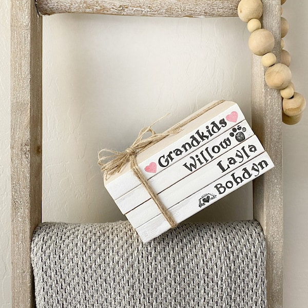 Stacked Books Decor - Etsy