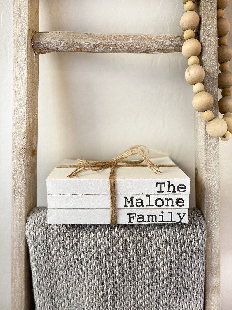 Books With Names Personalized Books Decorative Books - Etsy