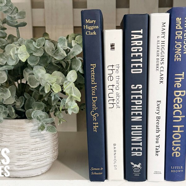 Blue Book Stack - Etsy