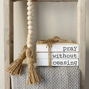 Bible Verse Stacked Book Decor/farmhouse Book Stack - Etsy